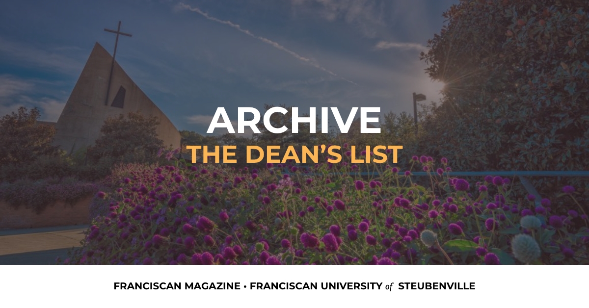 Category: The Dean’s List | Franciscan Magazine