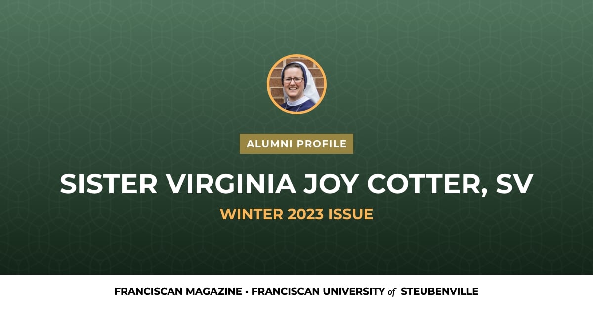 Sister Virginia Joy Cotter, SV | Franciscan Magazine