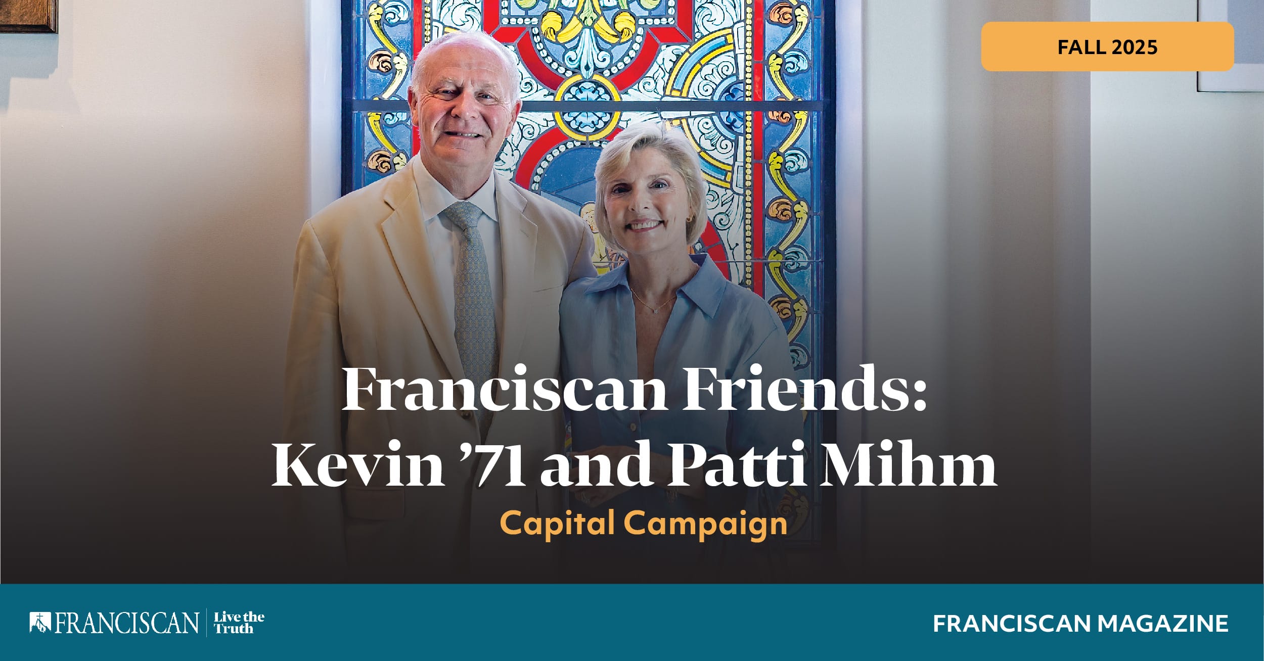 Franciscan Friends: Kevin ’71 and Patti Mihm | Franciscan Magazine